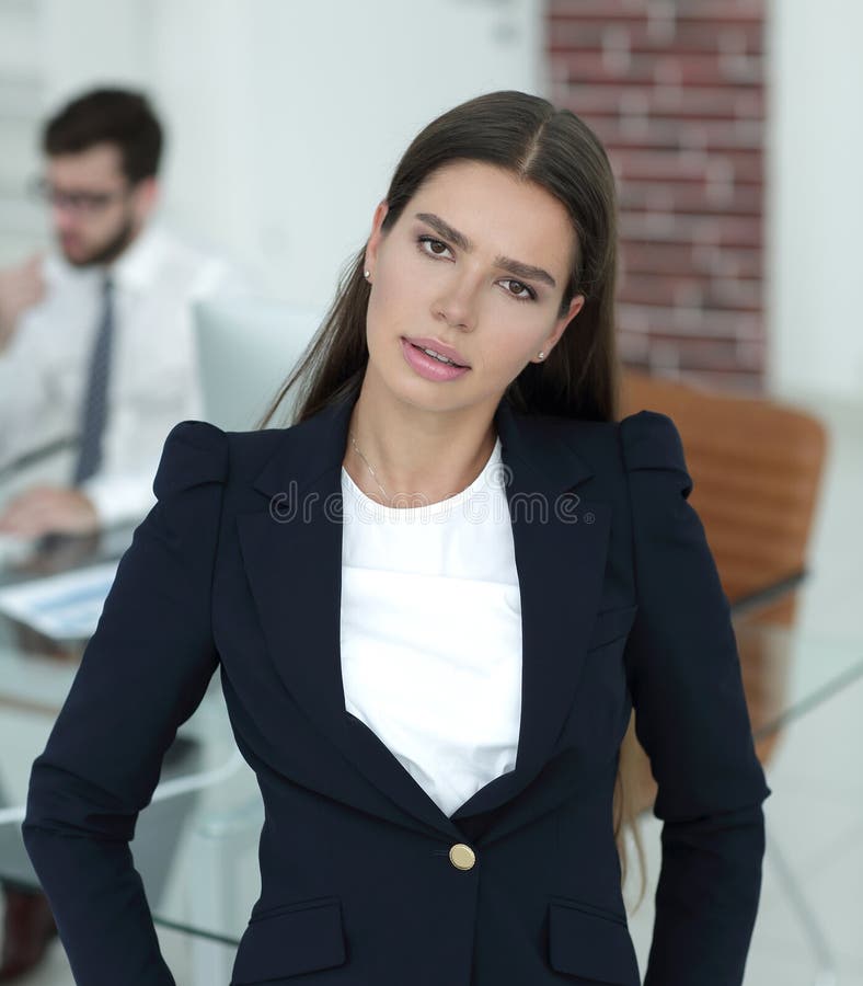 Female Manager in the Workplace Stock Image - Image of leadership ...