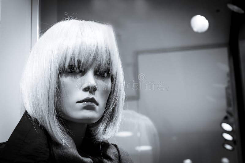 Portrait of a Female Mannequin Stock Photo - Image of sculpture, model ...