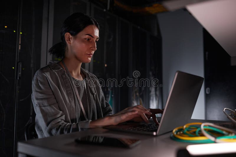 Female Network Engineer stock image. Image of engineer - 100075885