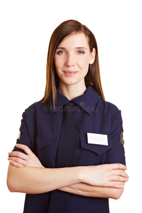Female UK Police Officer STOP Stock Photo - Image of wear, security ...