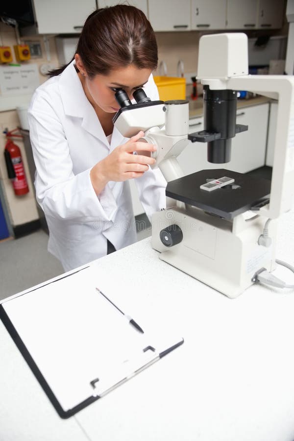 Portrait of a Female Science Student Stock Image - Image of discovery ...
