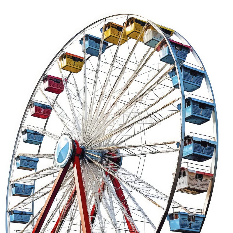 A Portrait of a Ferris Wheel Stock Image - Illustration of leisure ...