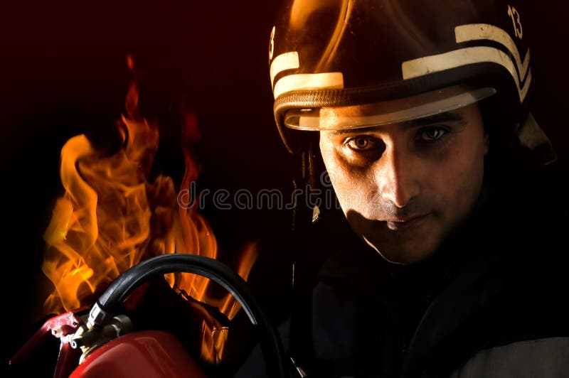 Fireman stock image. Image of blue, firefighter, costume - 30179535
