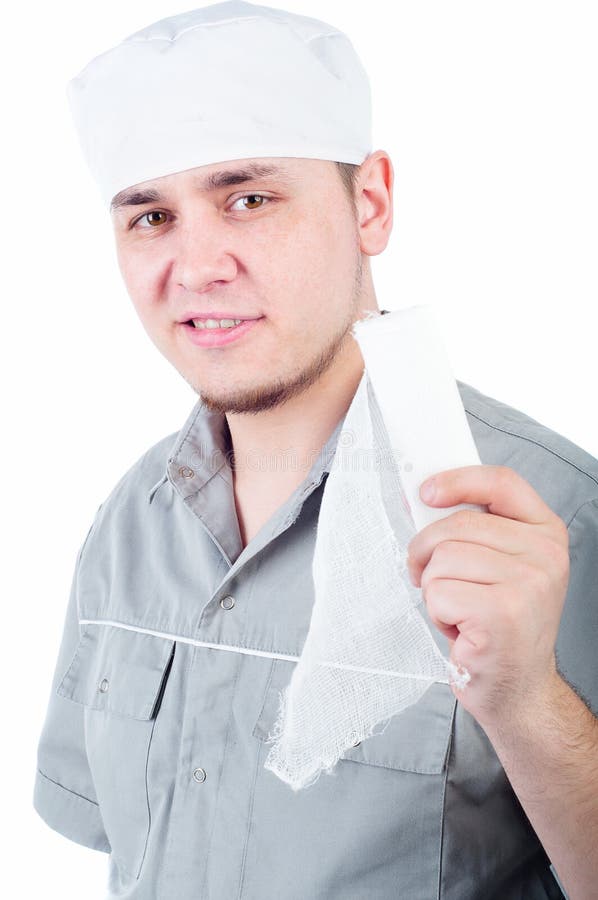 Portrait of a First Aid Man - Medic, Doctor Stock Photo - Image of ...