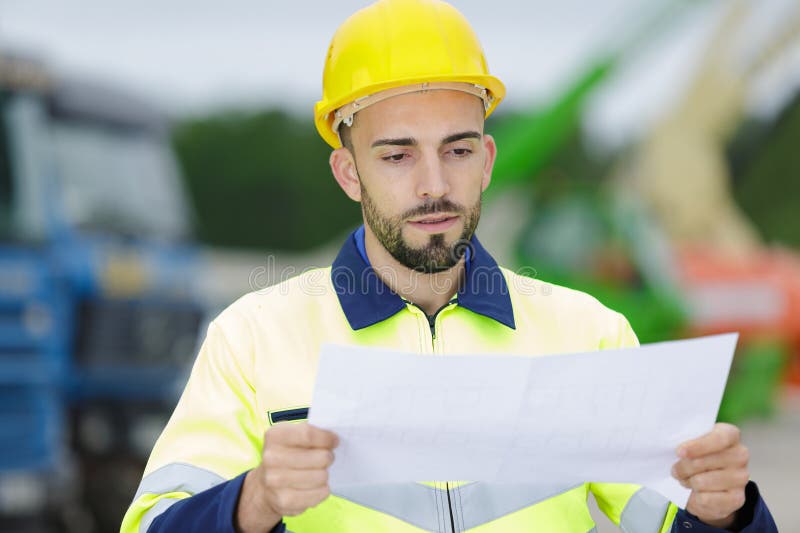 Portrait Foreman on Construction Project Stock Image - Image of ...