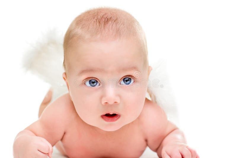 Portrait of a Four Months Old Baby Stock Photo - Image of infant ...