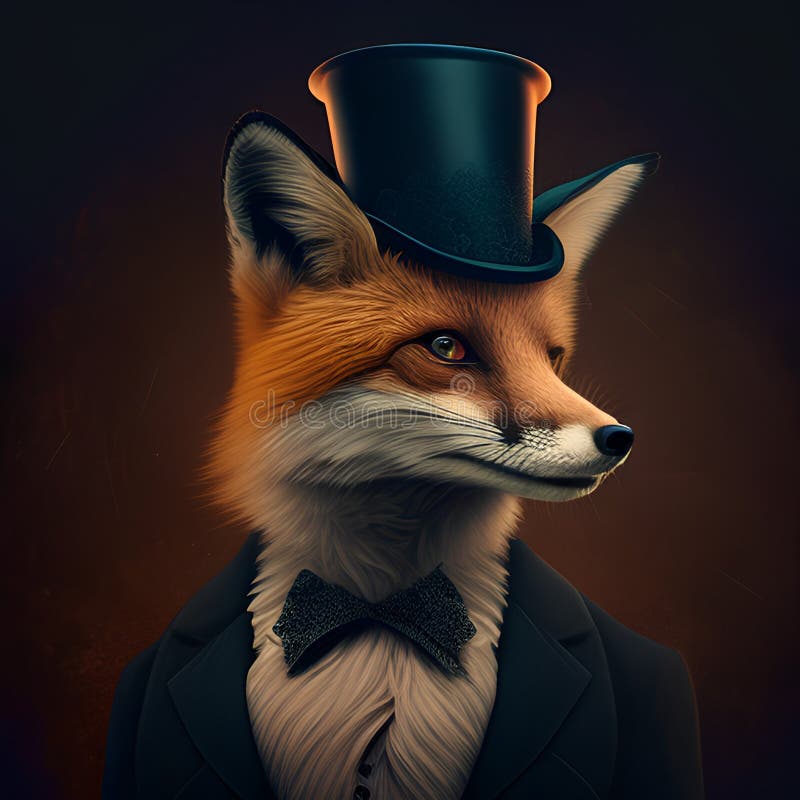 Fox Top Hat Stock Illustrations – 228 Fox Top Hat Stock Illustrations ...