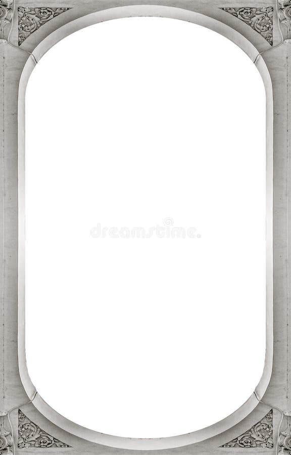 Portrait Frame with Classical Architectural Borders Stock Image - Image ...