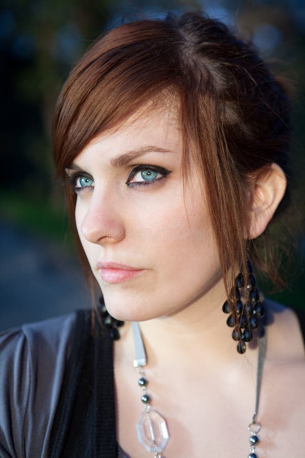 Portrait of a french woman stock photo. Image of happy - 12213952