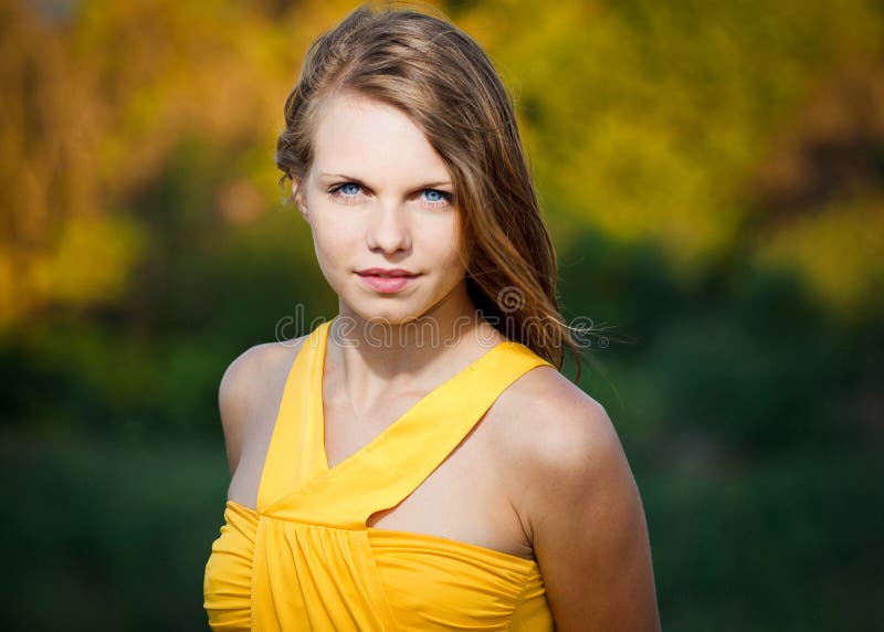 Portrait of a Fresh and Beautiful Young Model Stock Photo - Image of ...