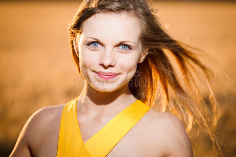 Portrait of a Fresh and Beautiful Young Model Stock Photo - Image of ...