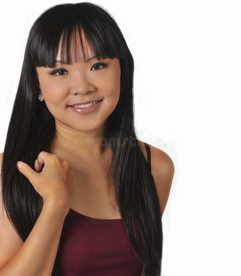 Portrait of a Fresh Faced Beauty with Big Smile Stock Image - Image of ...