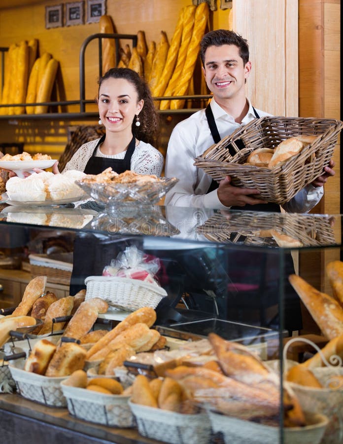 Portrait Friendly Couple Bakery Stock Photos - Free & Royalty-Free ...