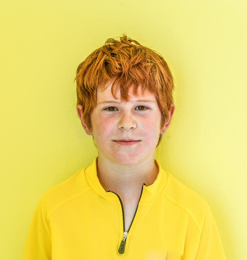 Portrait of Friendly Looking Boy Stock Image - Image of face ...