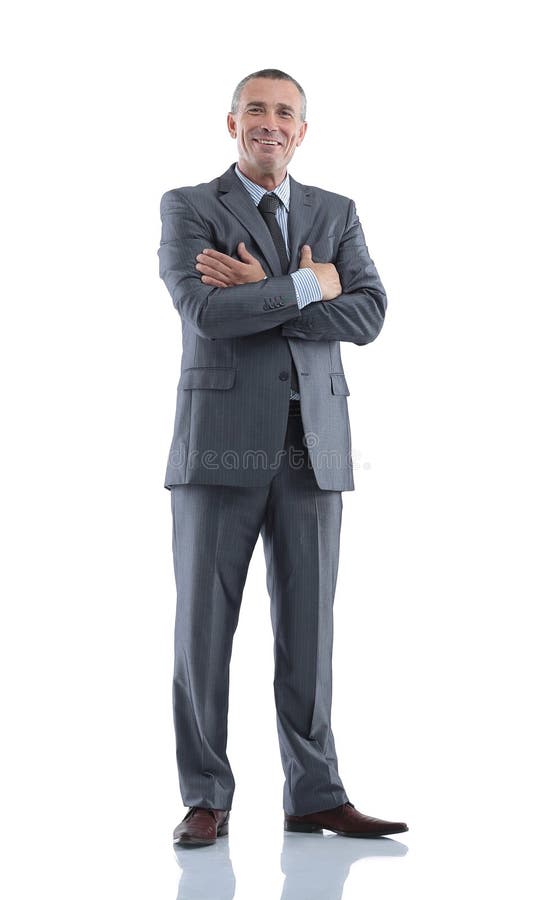 Portrait in Full Growth. Successful Smiling Businessman Stock Photo ... Portrait in Full Growth. Successful Smiling Businessman Stock Photo ...