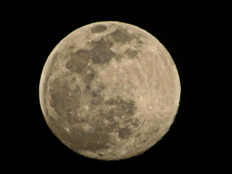Portrait of Full moon. stock image. Image of astronomy - 247885449