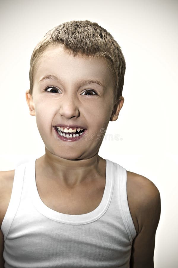 Portrait of funny kid stock photo. Image of caucasian - 38574276