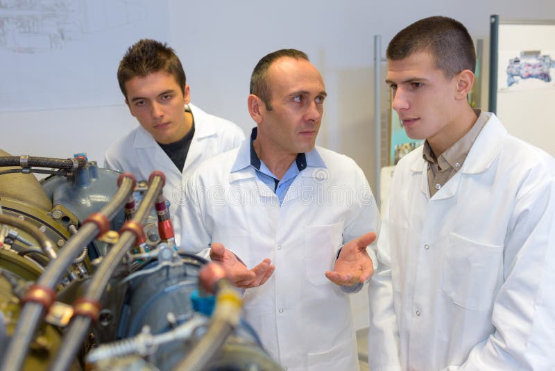 Portrait Future Nuclear Engineers Stock Photo - Image of science ...