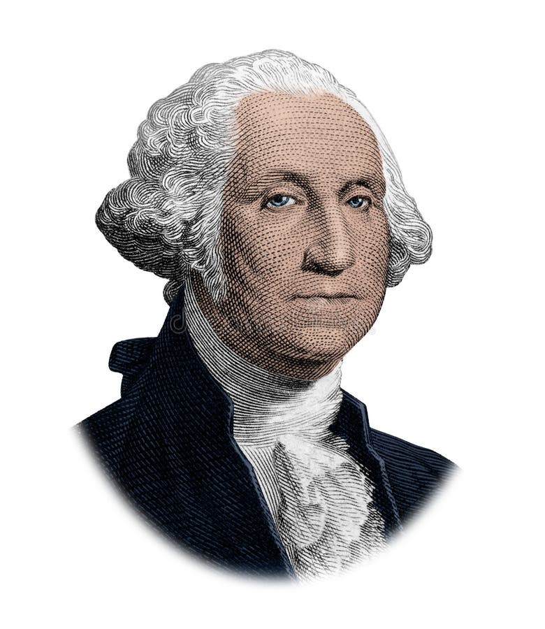 A Portrait of George Washington Stock Illustration - Illustration of ...