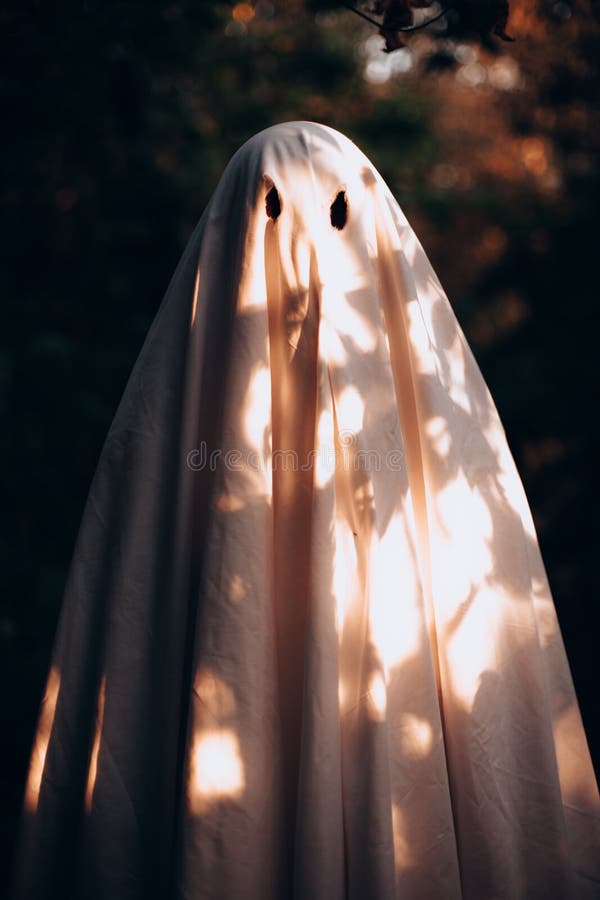Portrait of ghost stock image. Image of sheet, person - 257342349
