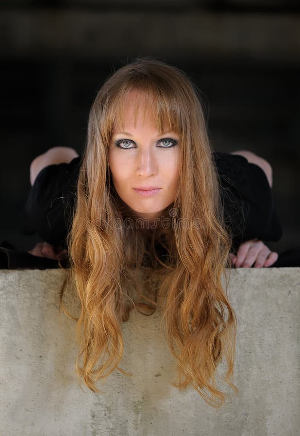 Portrait of girl stock image. Image of head, haired, looking - 15438617