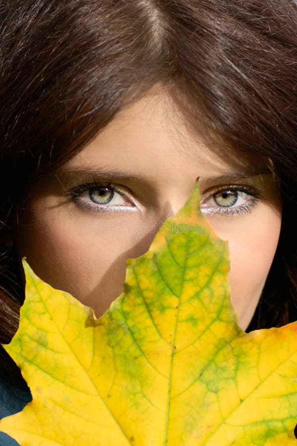 Portrait of girl stock image. Image of season, portrait - 15892867