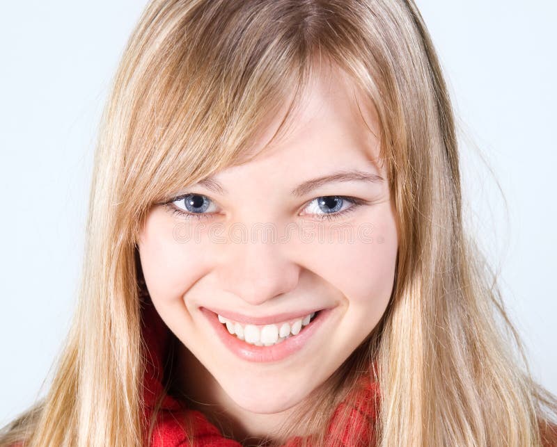 Portrait of girl stock image. Image of happiness, beauty - 19219745