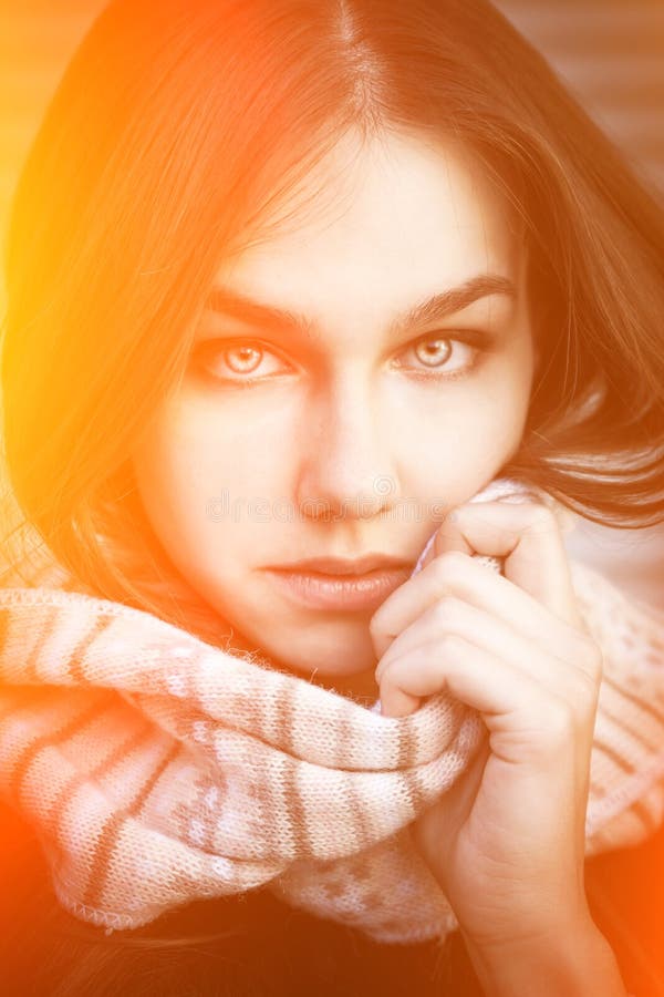 Portrait of a girl. stock photo. Image of portrait, happy - 37867764