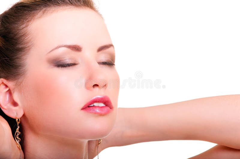 Portrait of girl blindly stock photo. Image of clean, european - 8981688