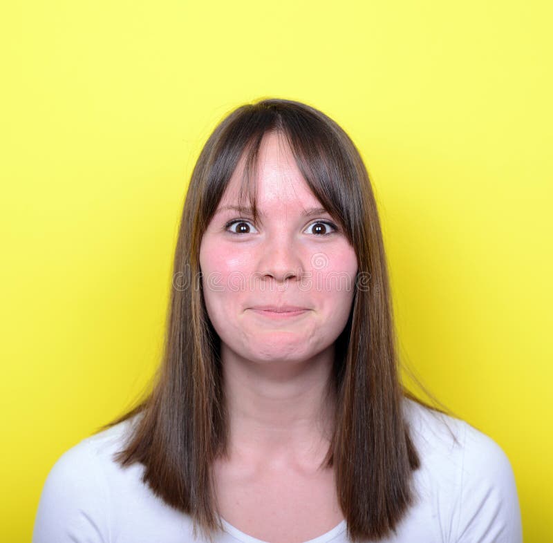 Portrait of girl blushing stock photo. Image of human - 42449018