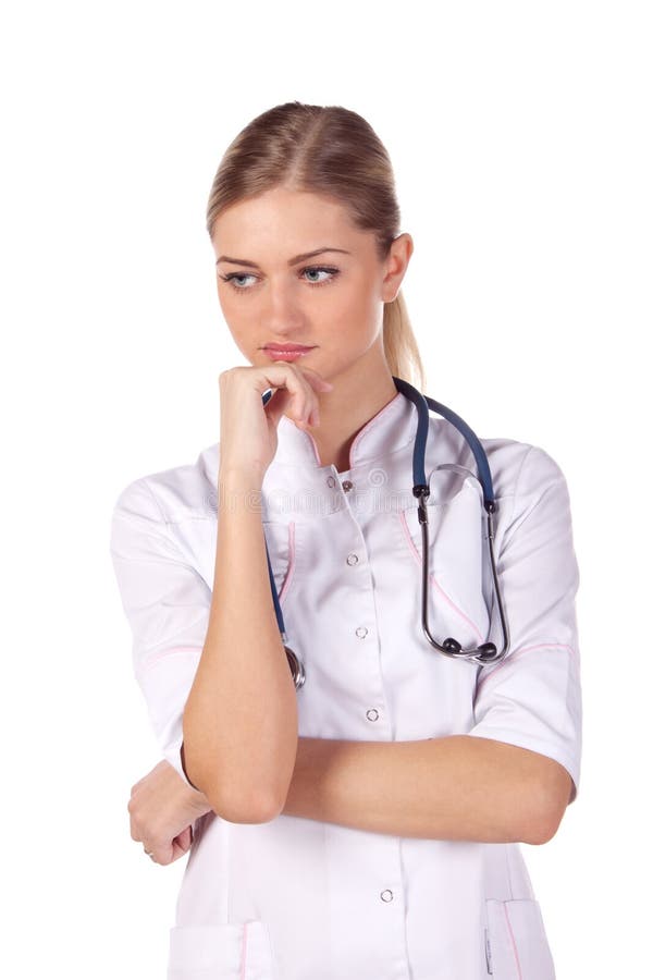 Portrait of a girl doctor stock image. Image of heal - 24505181