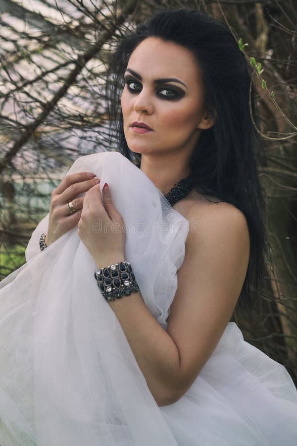 Portrait of the Girl in Gothic Style Stock Photo - Image of lady ...