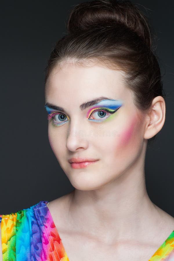 Portrait of girl makeover stock photo. Image of look - 73538662