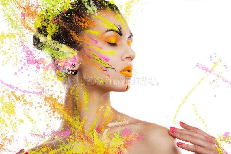 Girl Paint Splatter Stock Images - Download 362 Royalty Free Photos