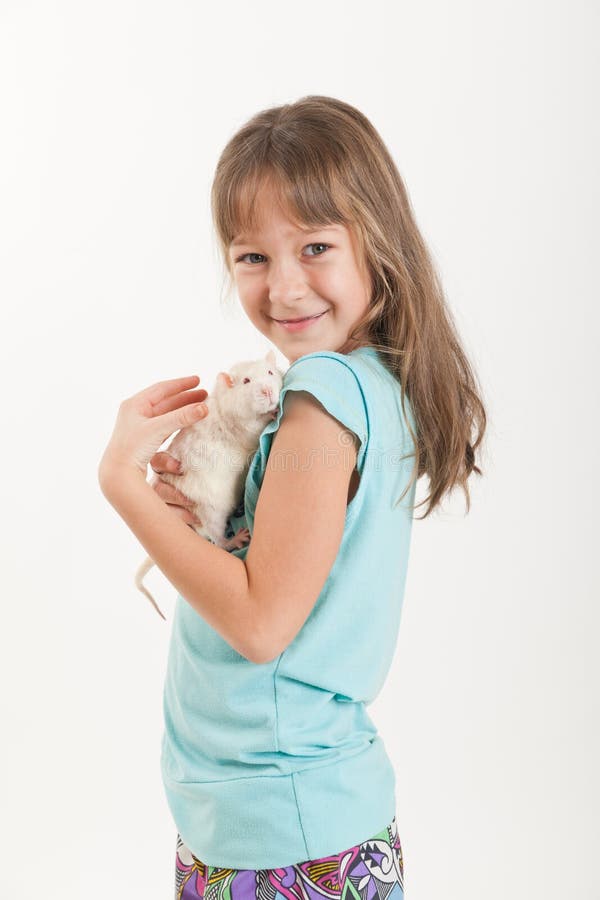 Portrait of a small rat stock image. Image of white, rodent - 12581925