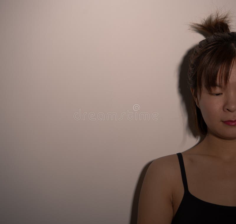 Girl with Single-fold Eyelid Stock Image - Image of comely, pretty ...