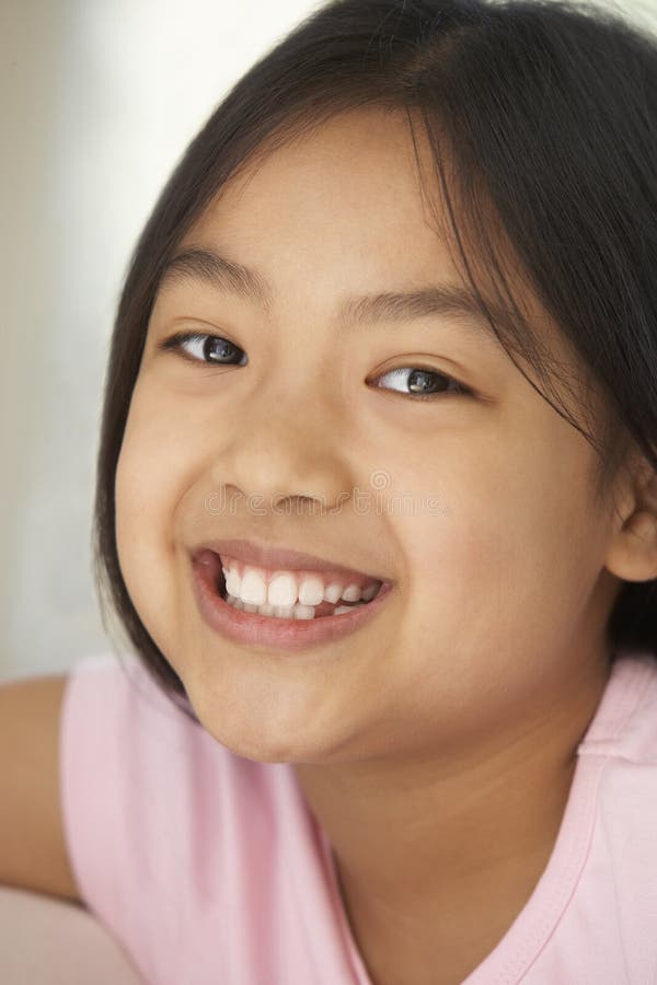 Portrait of Girl Smiling stock photo. Image of year, cheerful - 7941570