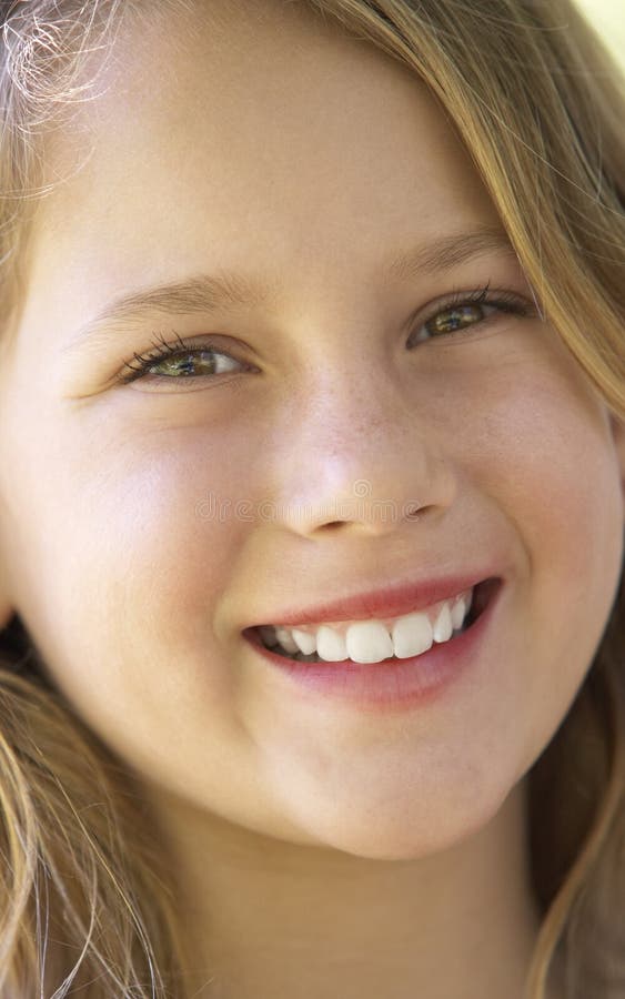 Portrait of Girl Smiling stock image. Image of people - 7941595