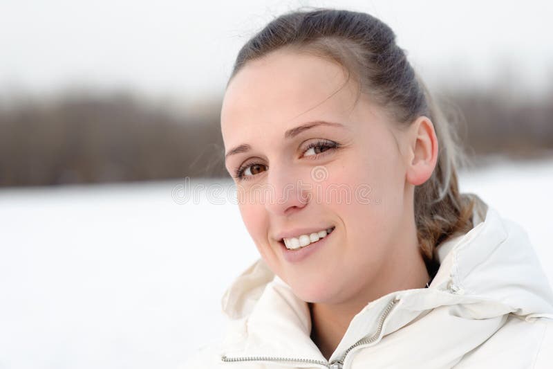 Portrait of a Girl in the a Soft Background Stock Image - Image of ...