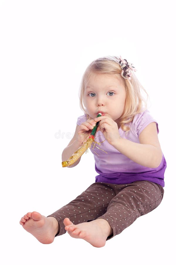 Portrait of a Girl on a White Background Stock Photo - Image of ...