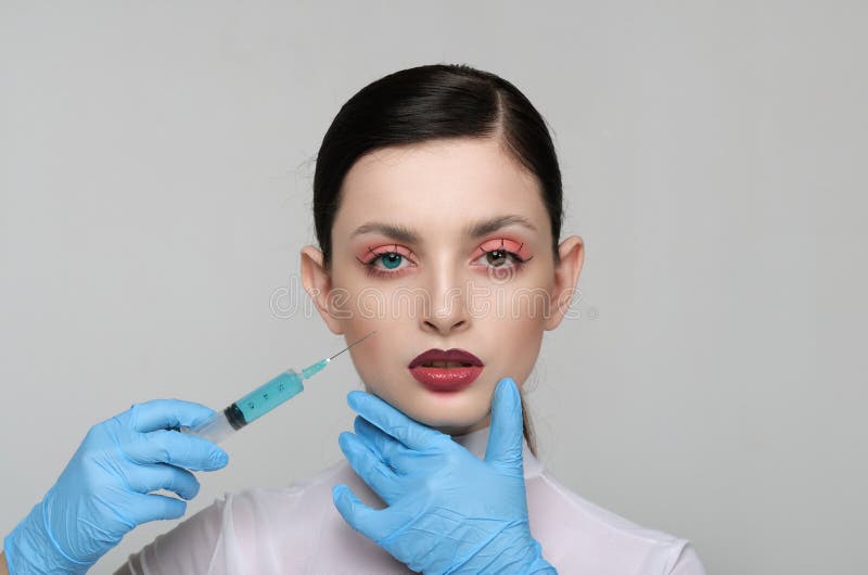 Portrait of a Girl Who Herself Botox Stock Photo - Image of colorful ...