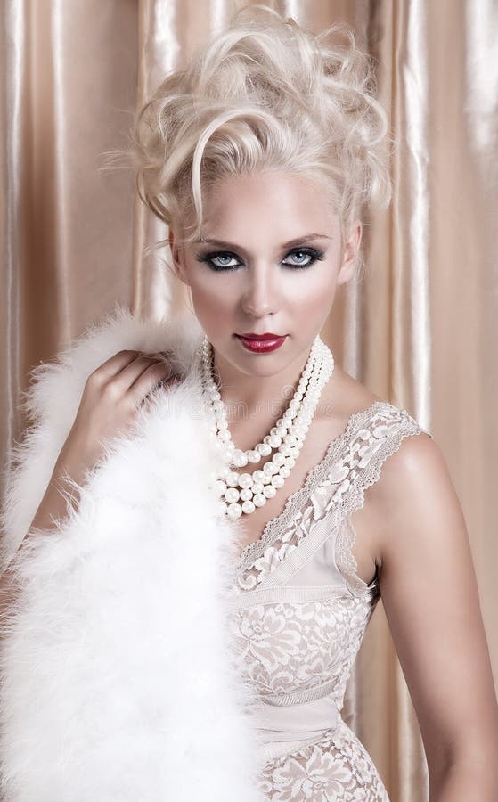 Glamorous fashion model stock photo. Image of fearful - 26350950