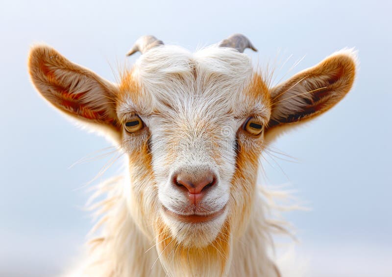 Portrait of Goat with Funny Face. Stock Photo - Image of mammal ...