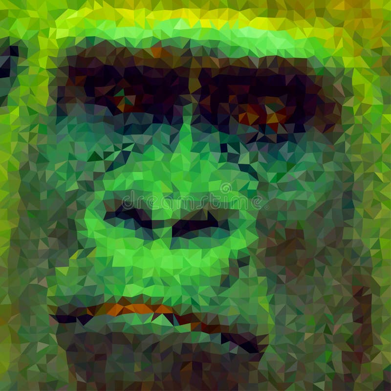 Abstract Polygonal Head Of Gorilla. Geometric Illustration. Vector ... Abstract Polygonal Head Of Gorilla. Geometric Illustration. Vector ...