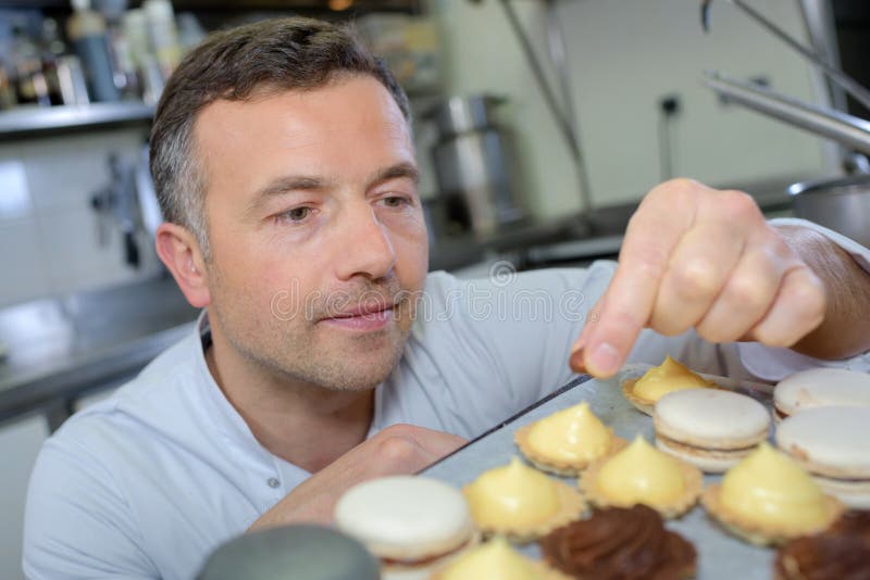 Portrait Gourmet Sweet Chef Stock Image - Image of tart, young: 261156195
