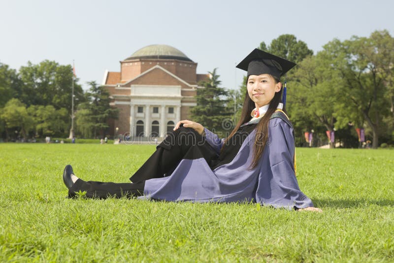 Portrait of a graduate stock photo. Image of master, girl - 25704296