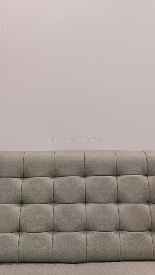 Sofa without Backrest Painted in Silver on a White Background Stock ...