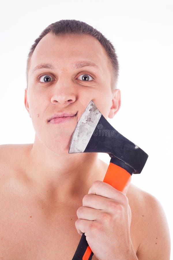 Portrait of Grimacing Young Man Stock Photo - Image of grimacing ...