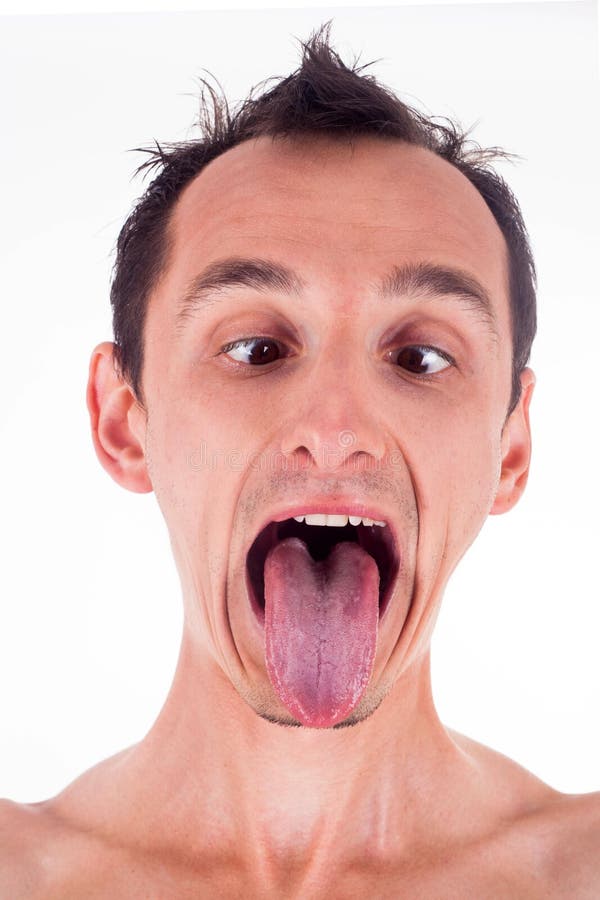 Portrait of Grimacing Young Man Stock Photo - Image of clowning ...