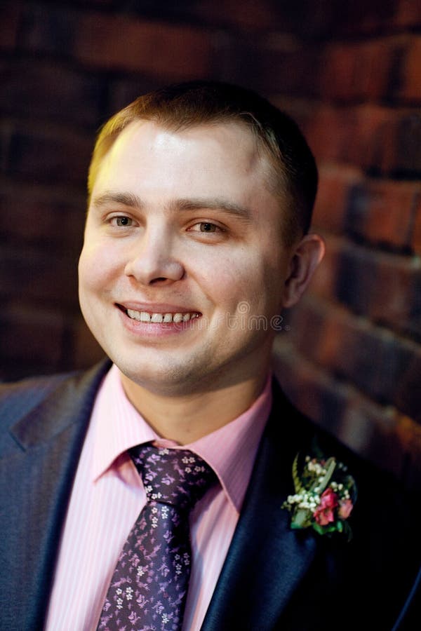 Portrait of a groom stock image. Image of happiness, friendly - 13537779